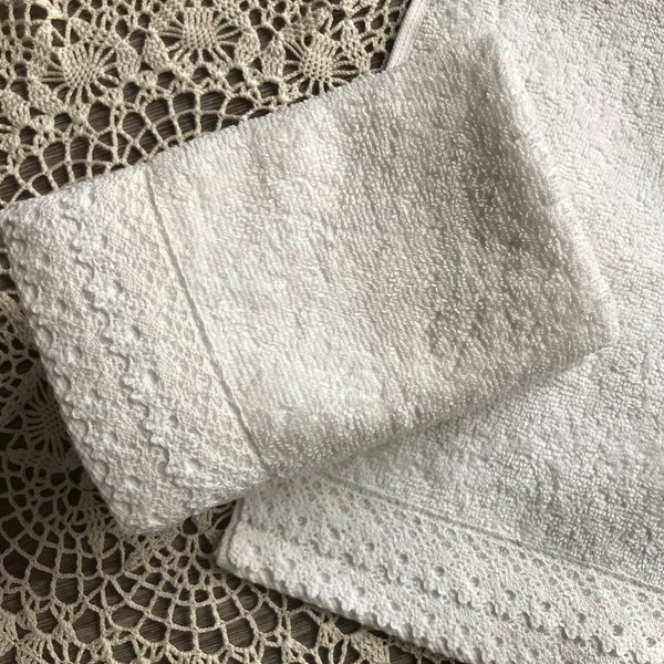 Towel With Lace - Etsy