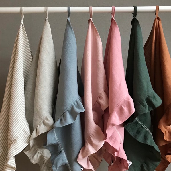 Ruffle Hand Towel - Etsy