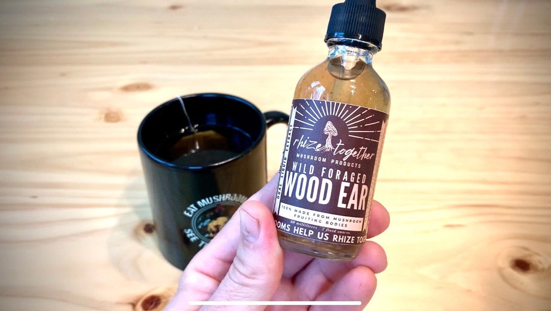 Wild Foraged Wood Ear Mushroom Tincture - Dual Extract - Etsy