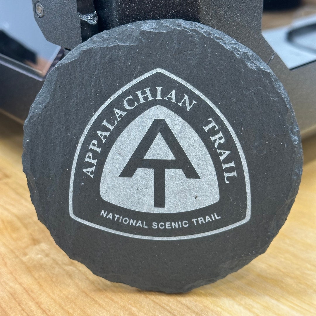 Appalachian Trail Round Chipped Edge Slate Coaster - Etsy