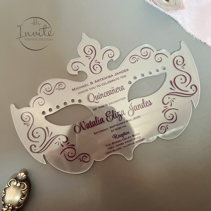 Masquerade Invitation - Etsy