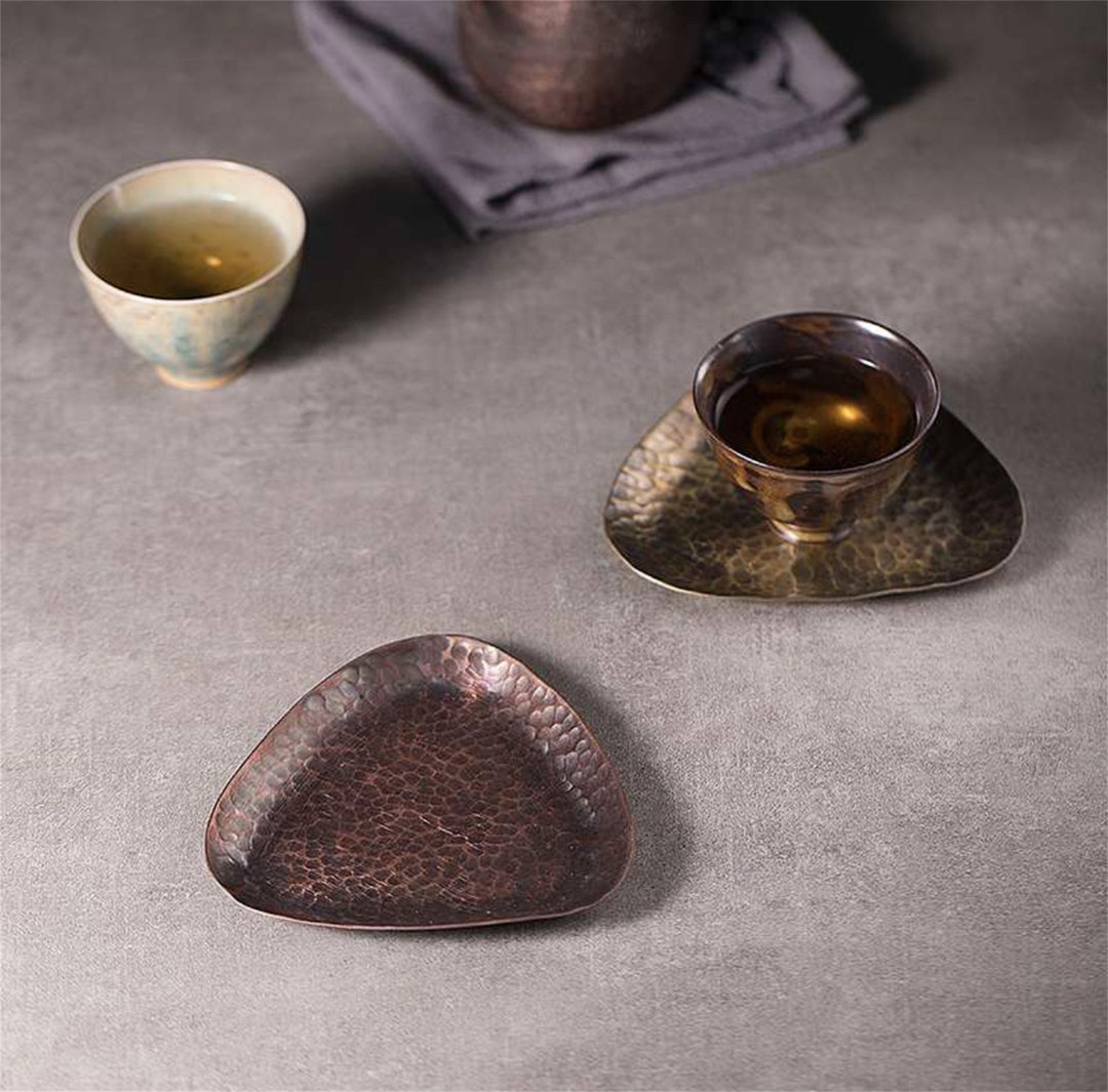 Handcrafted Hammered Bronze Coaster - Etsy