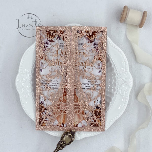 Paris Invitation - Etsy