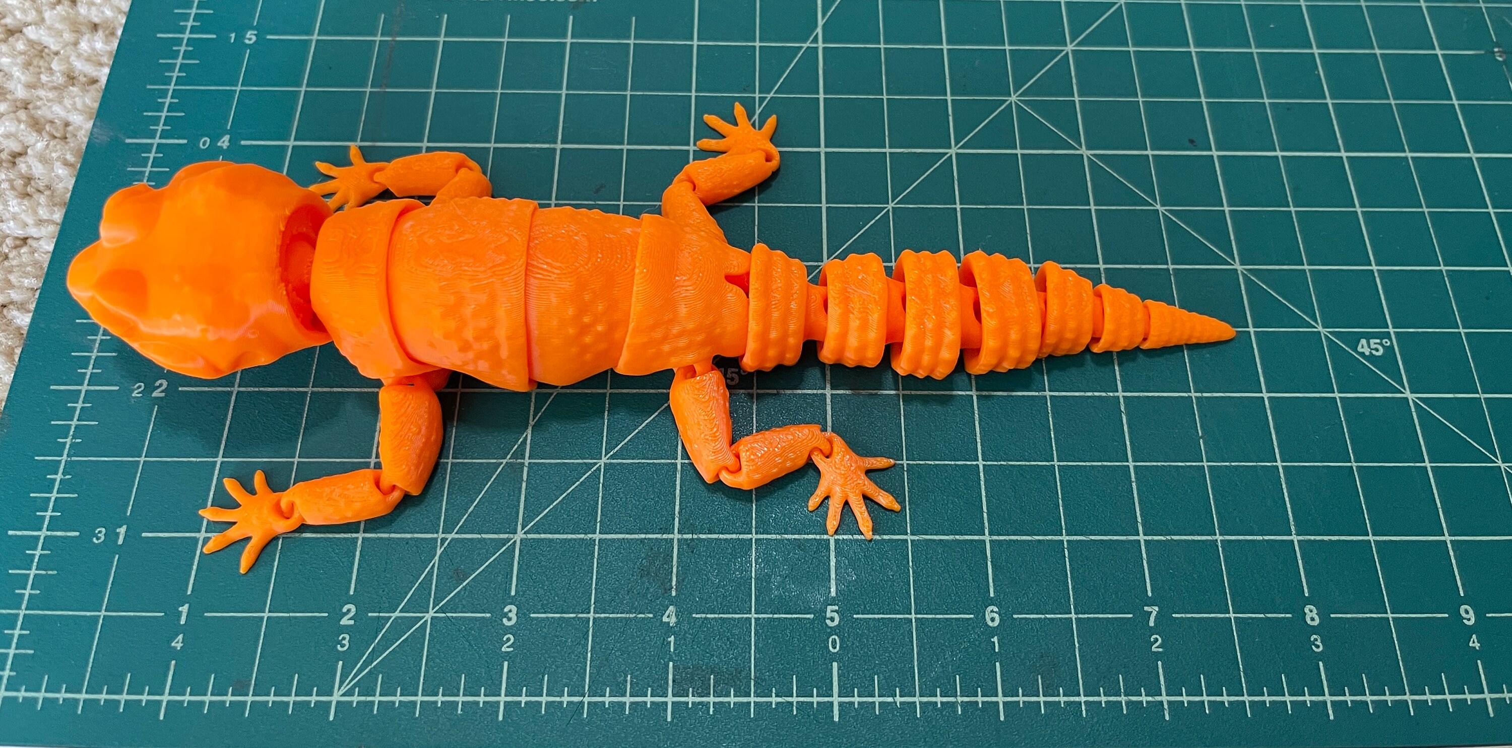 Flexible Articulating Unique 3D Printed Leopard Gecko Multi - Etsy