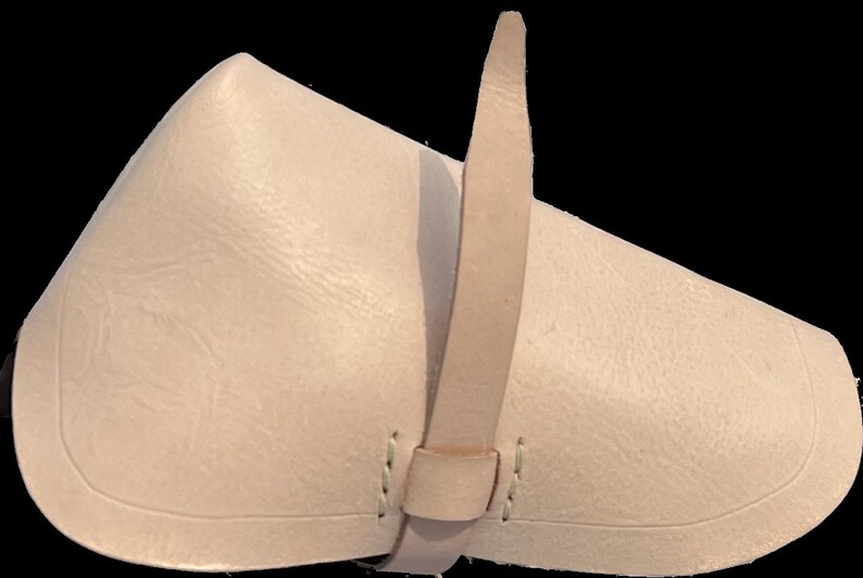 Leather Lock Cover / Cow Knee Hand Stitched With Linen - Etsy