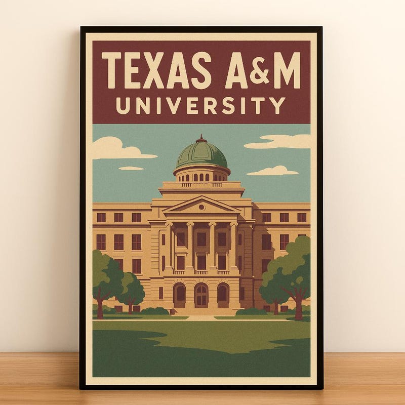 Texas A&m Prints - Etsy
