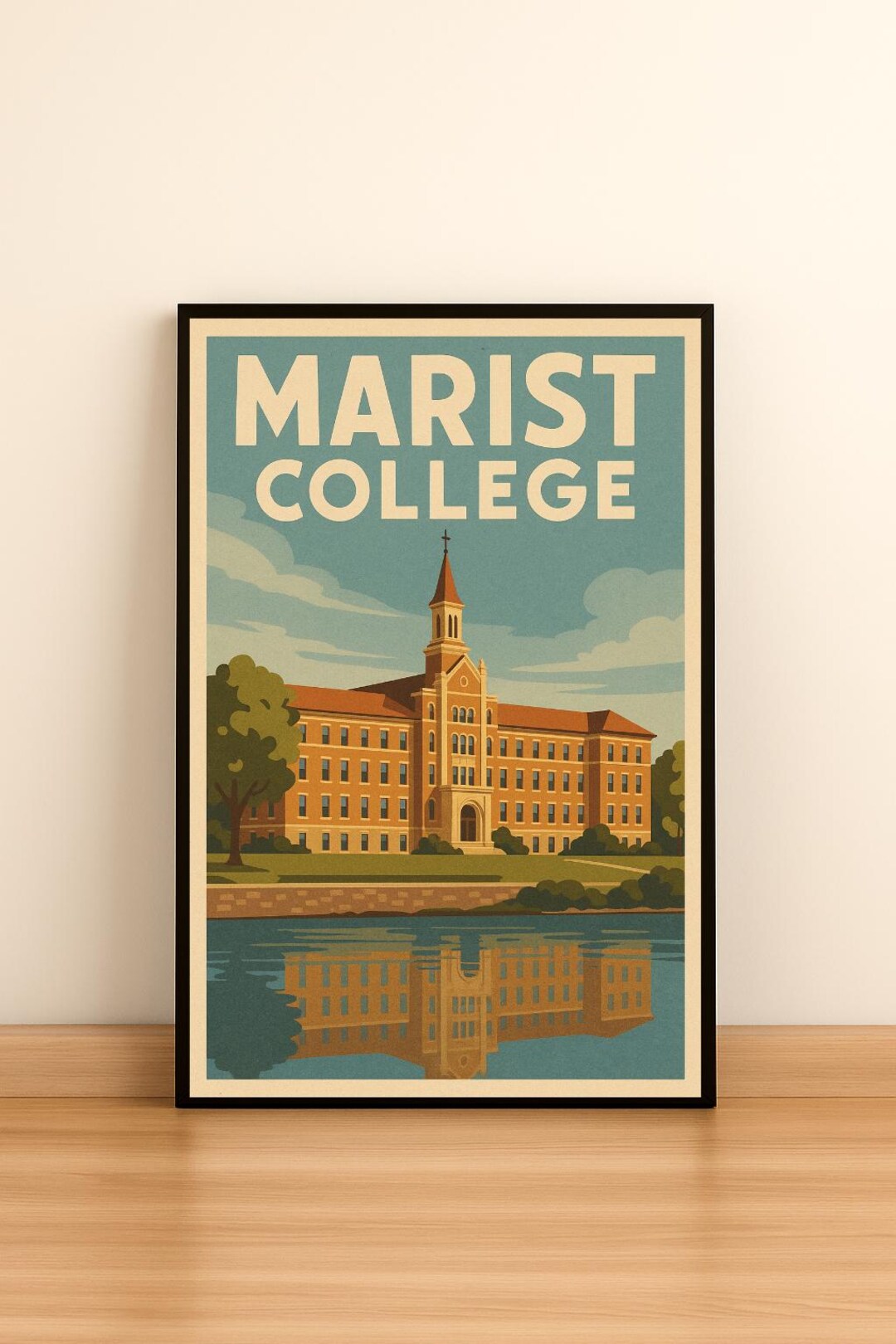 Marist College – Digital Download Wall Art – College Town Poster for ...