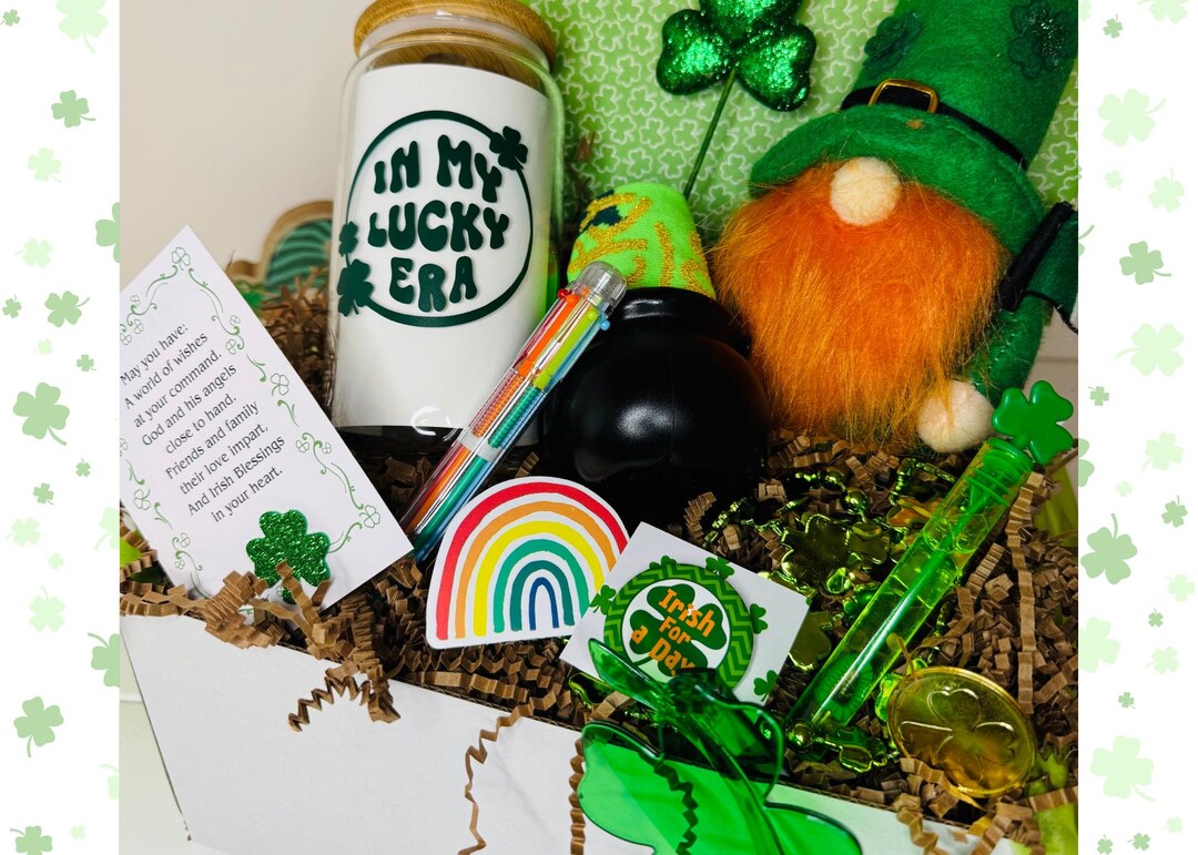 St. Patrick's Day Gift Box for College Student, St. Patrick's Day Care ...