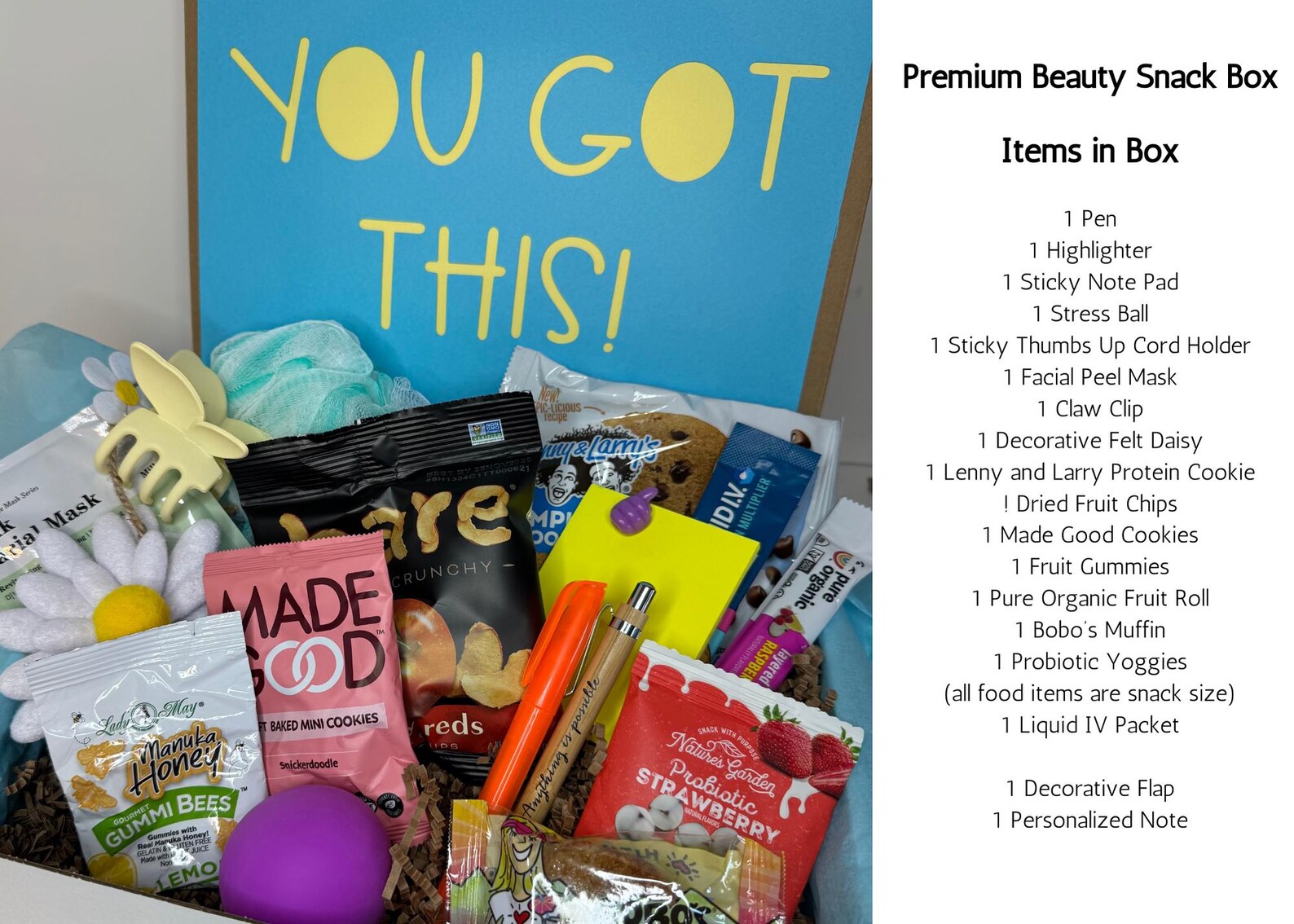 Healthy Snack Care Package: College Student Gift Box - Etsy