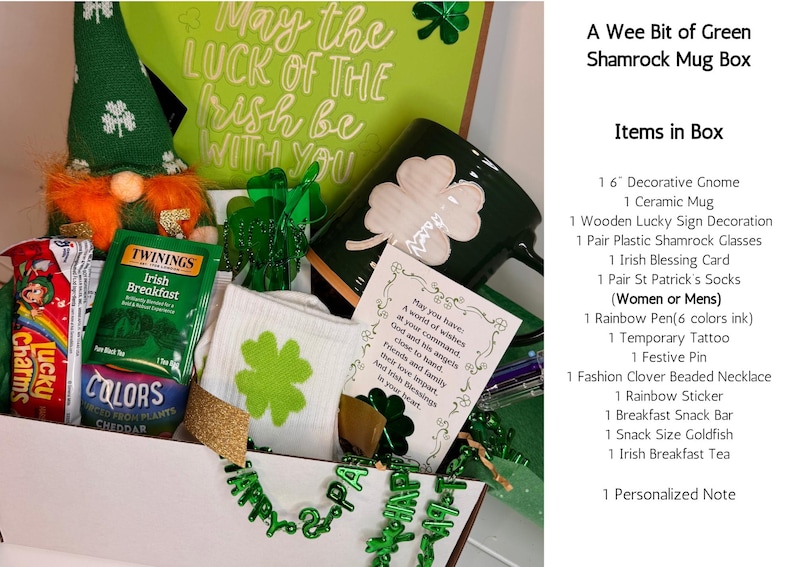 St. Patrick's Day Gift Box: Irish Luck Care Package - Etsy