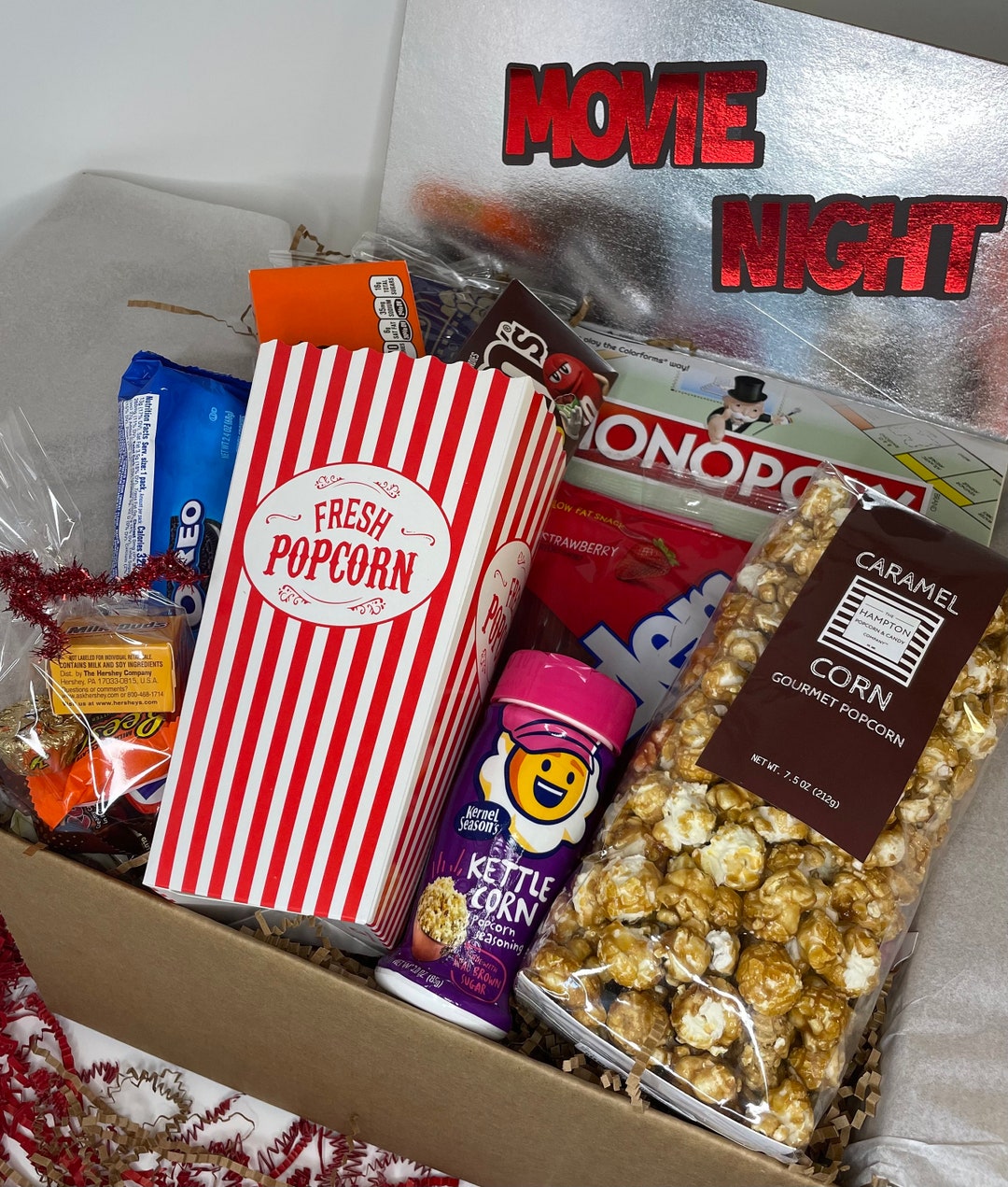 Movie Night, Game Night In, Family Night, Movie College Care Package - Etsy