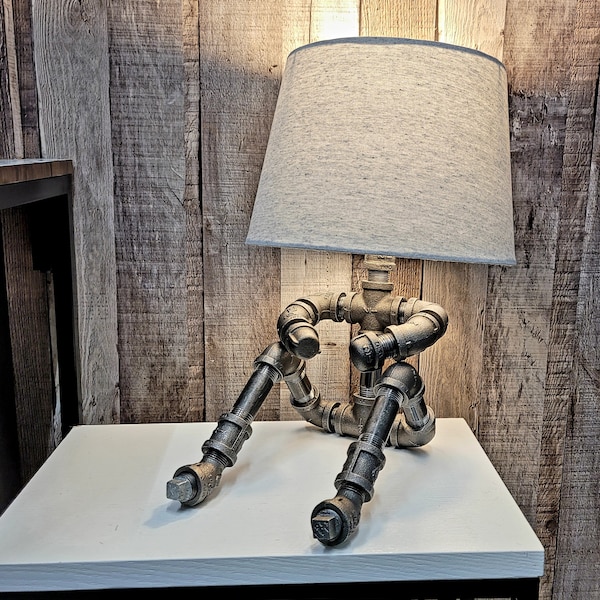 Robot Lamp - Etsy