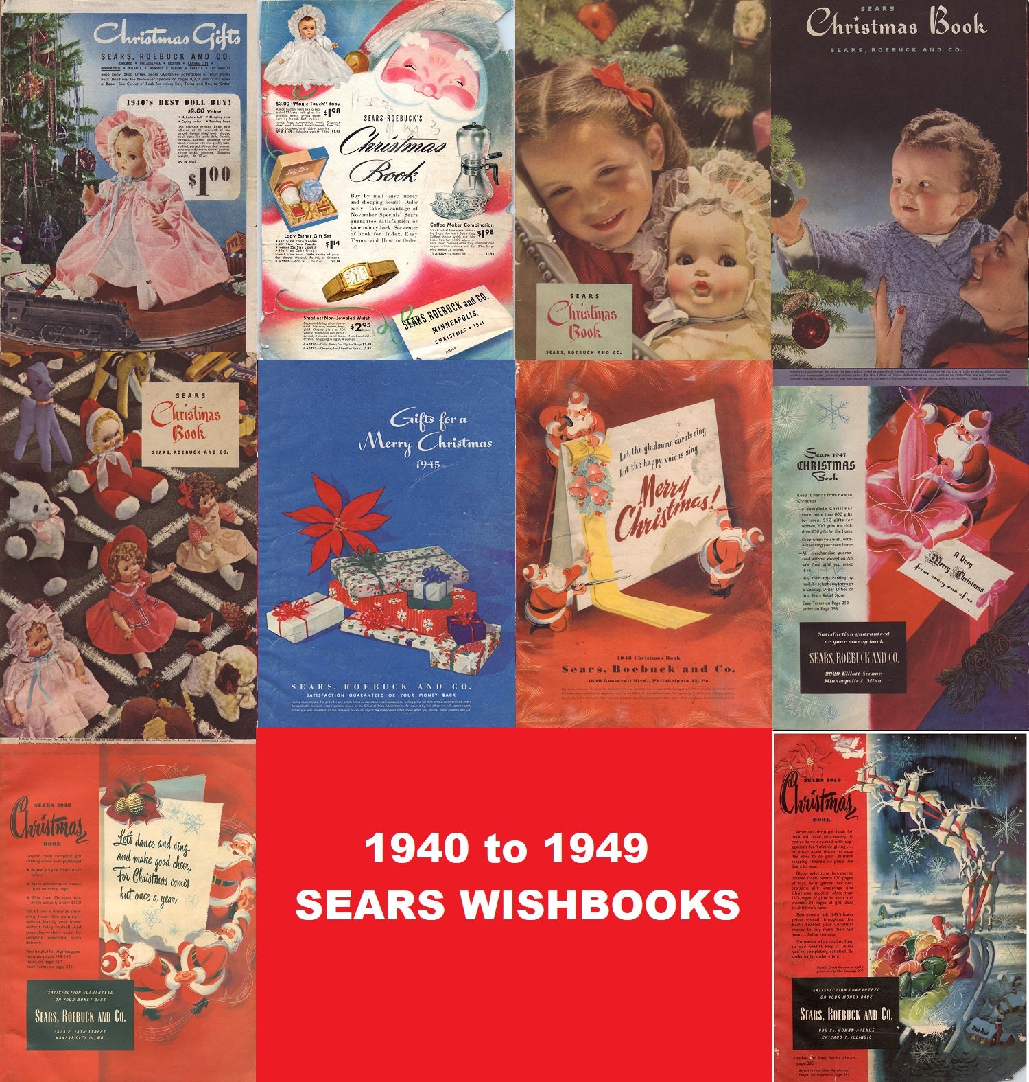 Sears Christmas Wish Book Catalogs (on Disc or USB Flash Drive) - Etsy