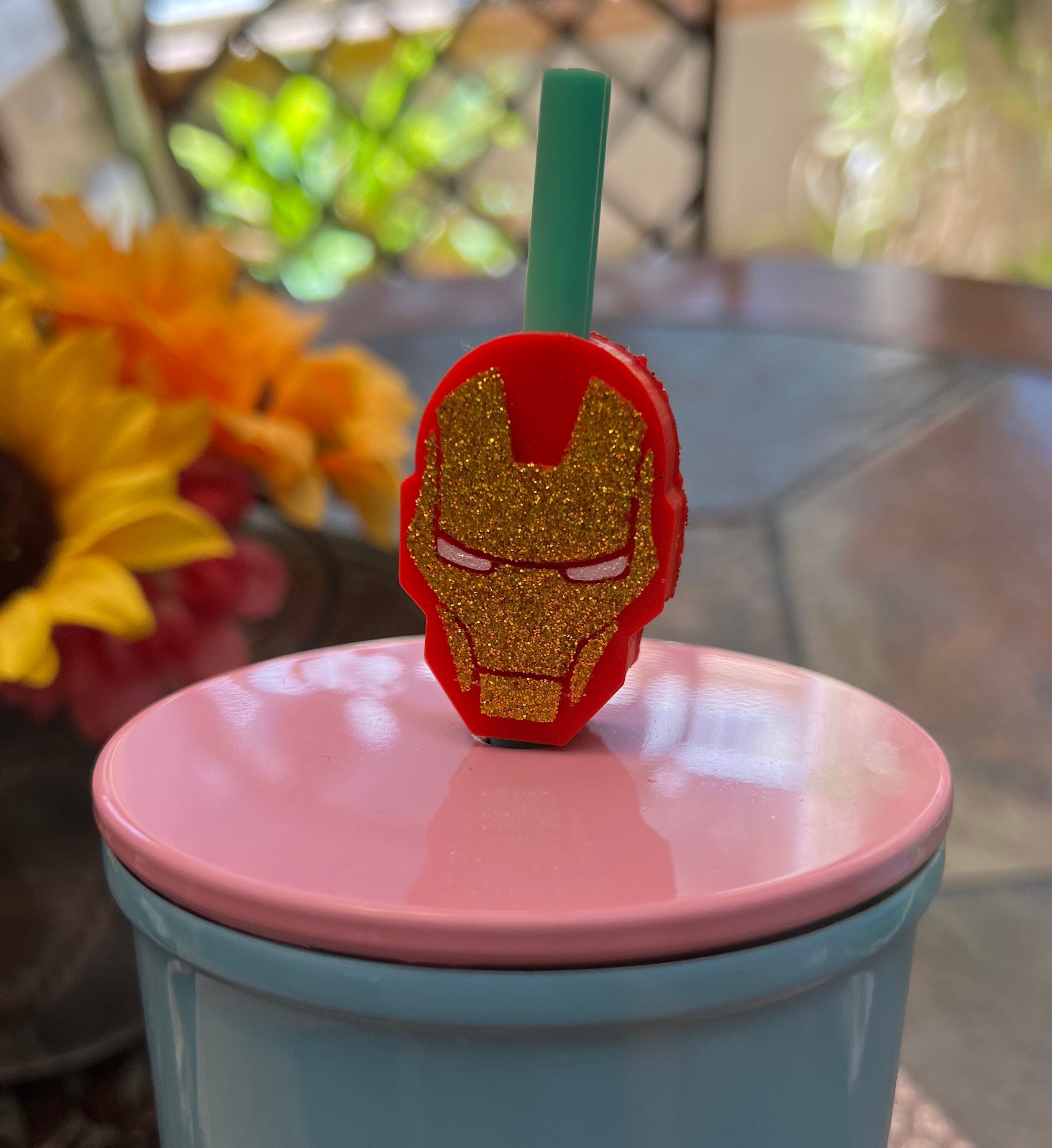 Superhero Straw Charm Pow Zap Swish Tumbler Charm - Etsy