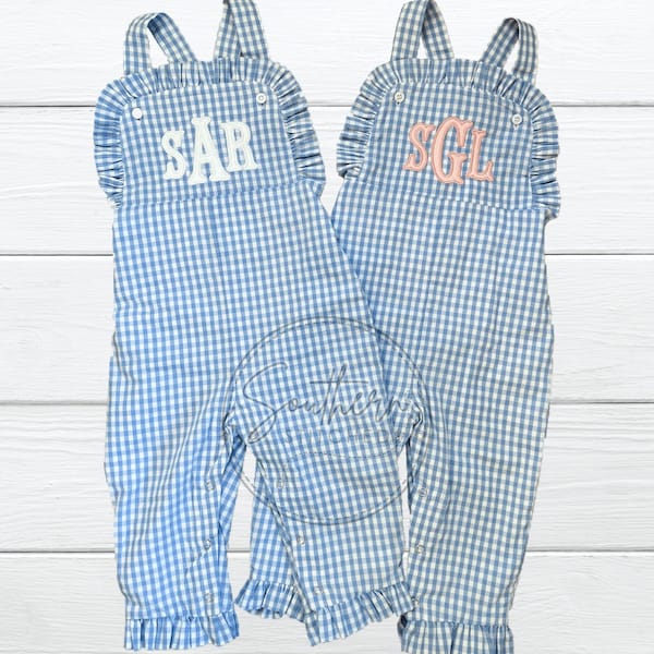 Ruffle Overalls - Etsy