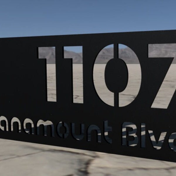 Steel Address Sign - Etsy