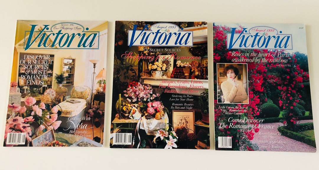 3 Vintage Victoria Magazines August 92/93/96 - Etsy