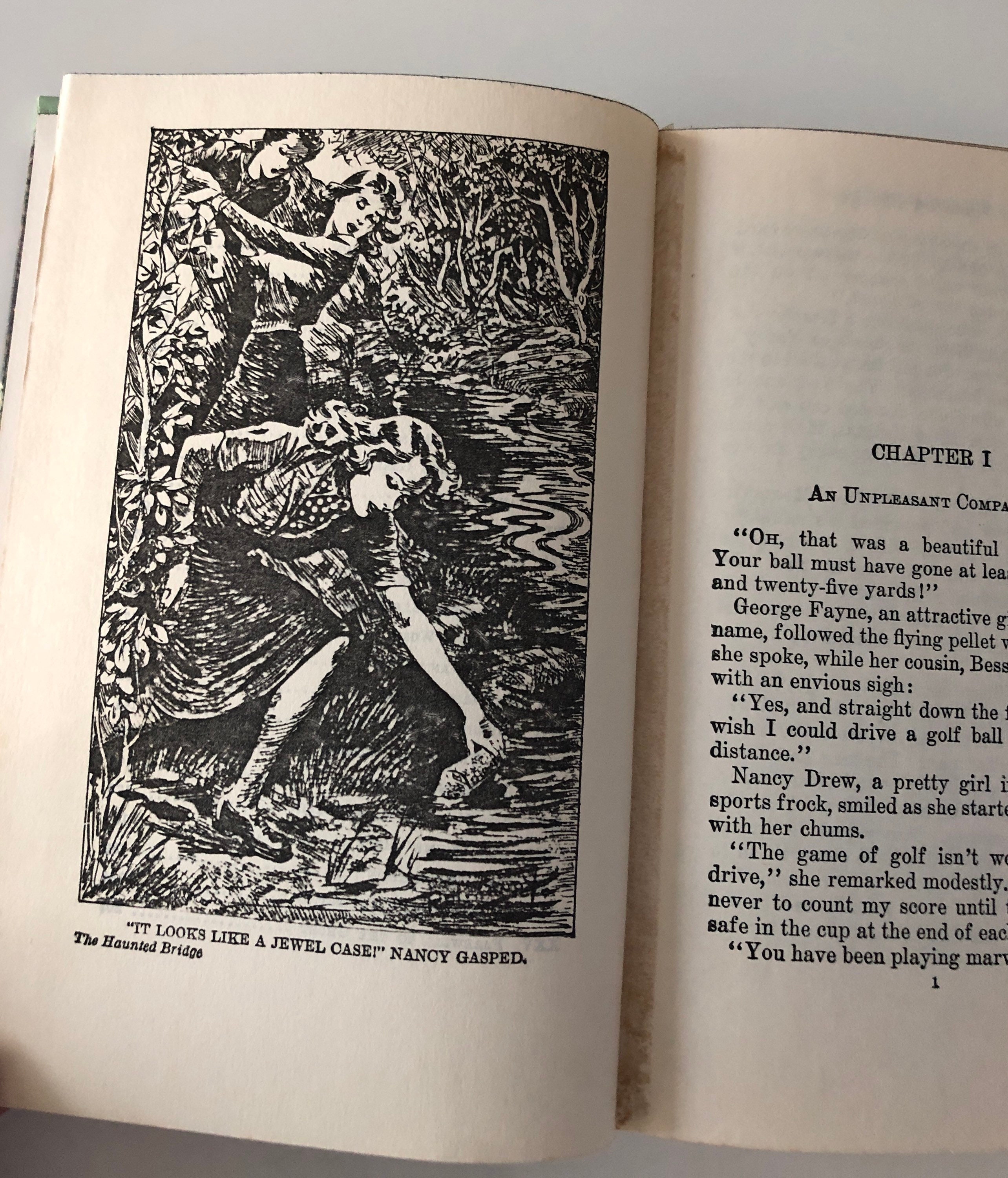 1937 the Haunted Bridge Nancy Drew Mystery Stories 15 - Etsy