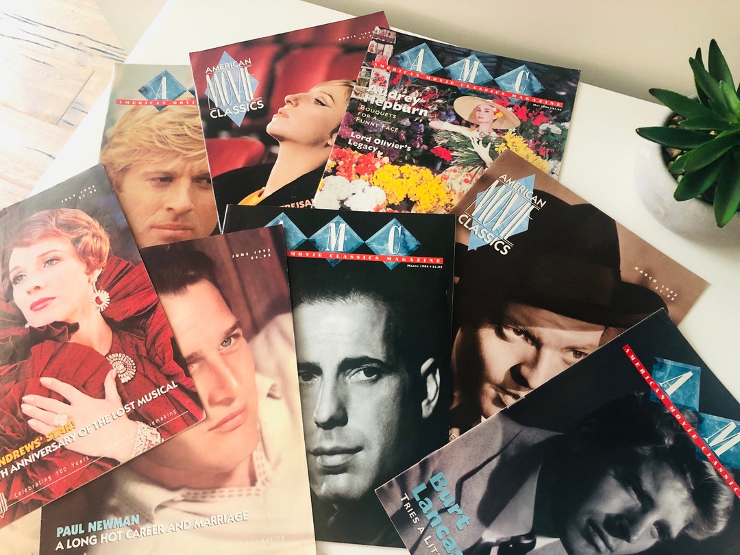 8 American Movie Classic Magazines AMC 90’s Robert Redford/audrey ...