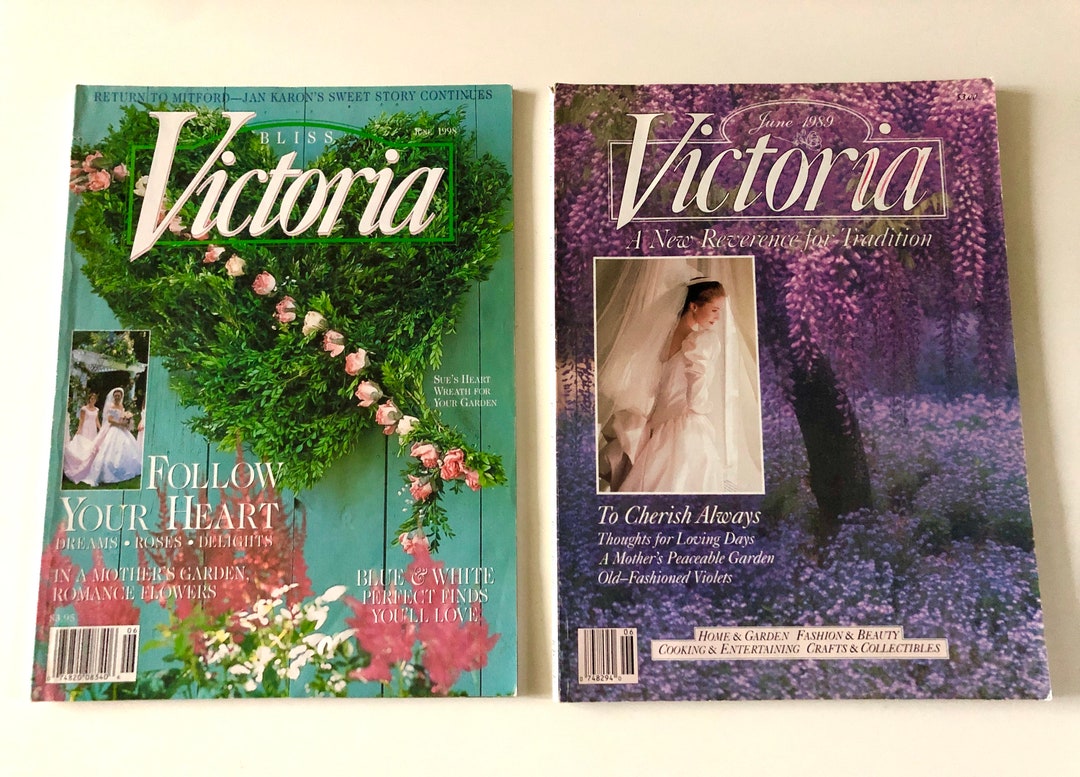 Victoria June 1989 and June 1998 Home Decor Magazine - Etsy