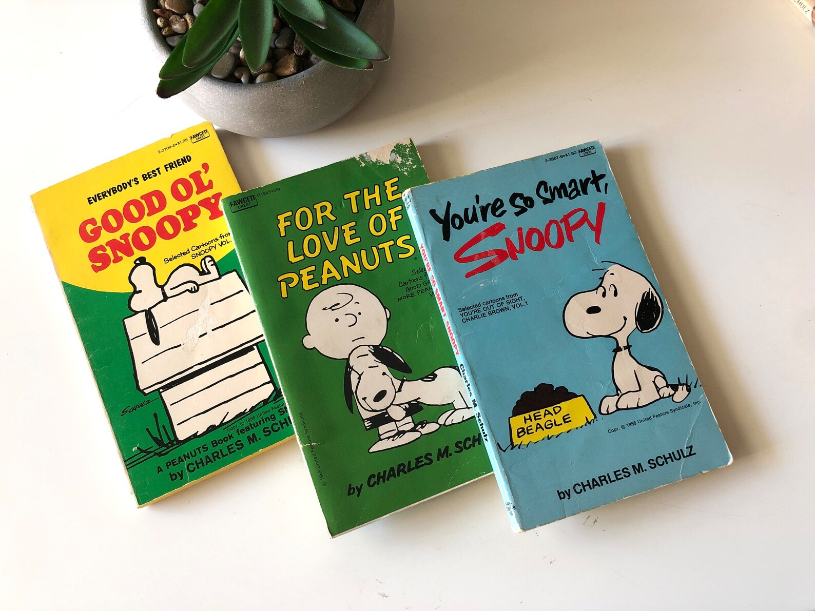 50s/70s Snoopy Charlie Brown Comics Charles Schulz free - Etsy
