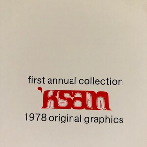 Original Graphics KSAN First Annual Collection 1978 Excellent! - Etsy