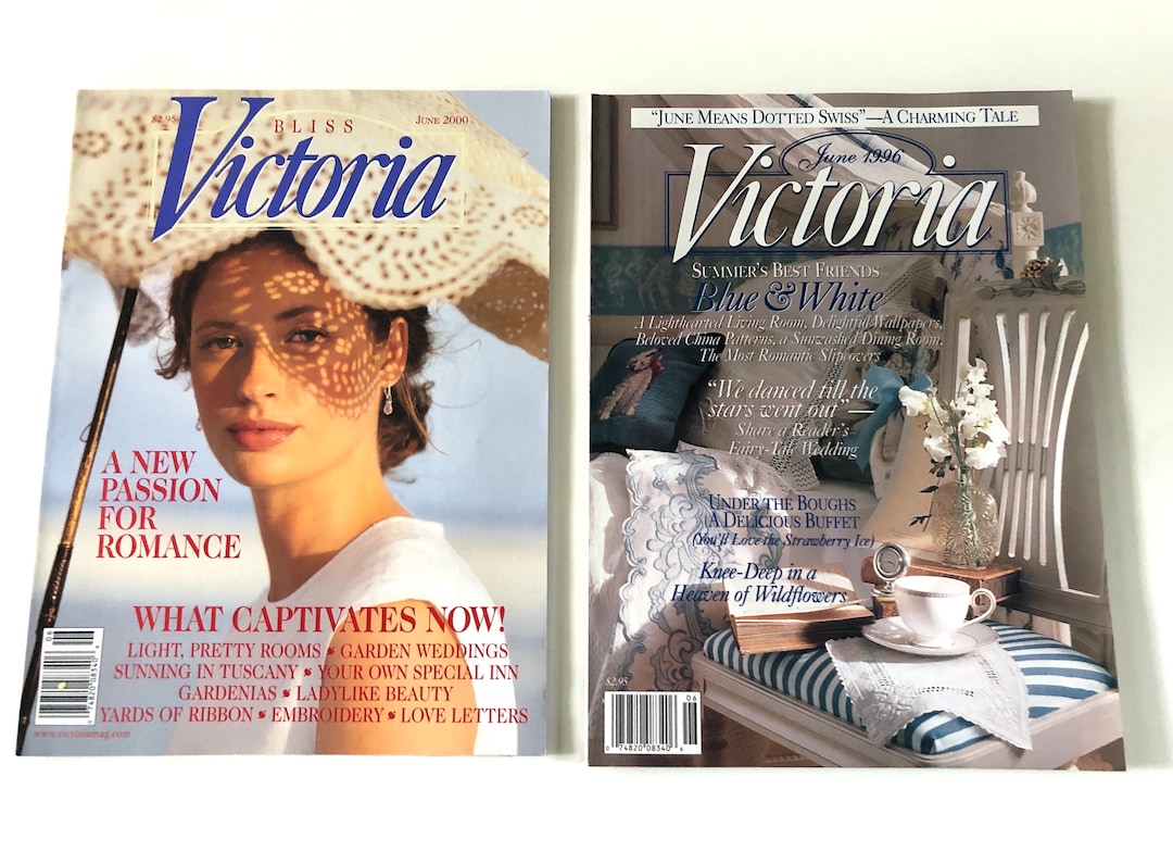 2 Victoria Magazines June 1996/2000 - Etsy