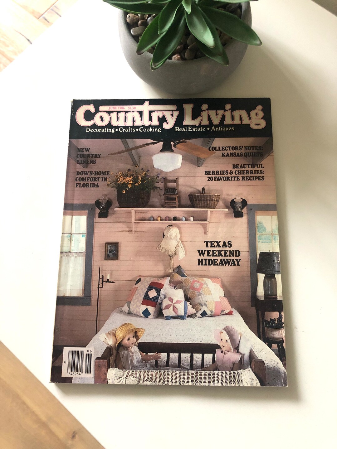 June 1986 Country Living Magazine Decorating/crafts/antiques/cooking - Etsy
