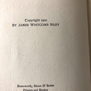 1900 Antique HOME-FOLKS by James Whitcomb Riley Poetry First Edition - Etsy
