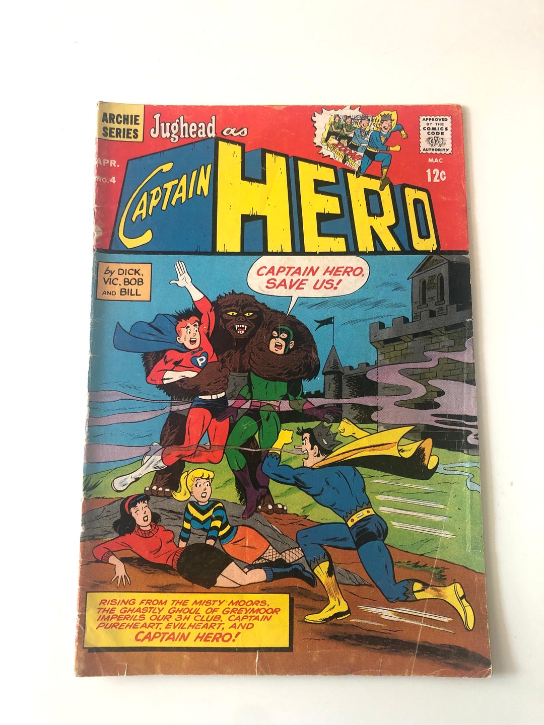 Vintage Jughead as Captain Hero #4 Issue 1967 Comic - Etsy