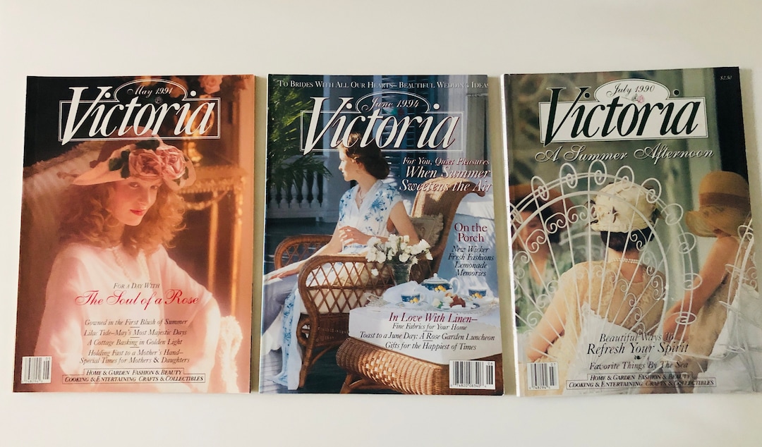3 Vintage Victoria Magazines June 90/91/94 - Etsy
