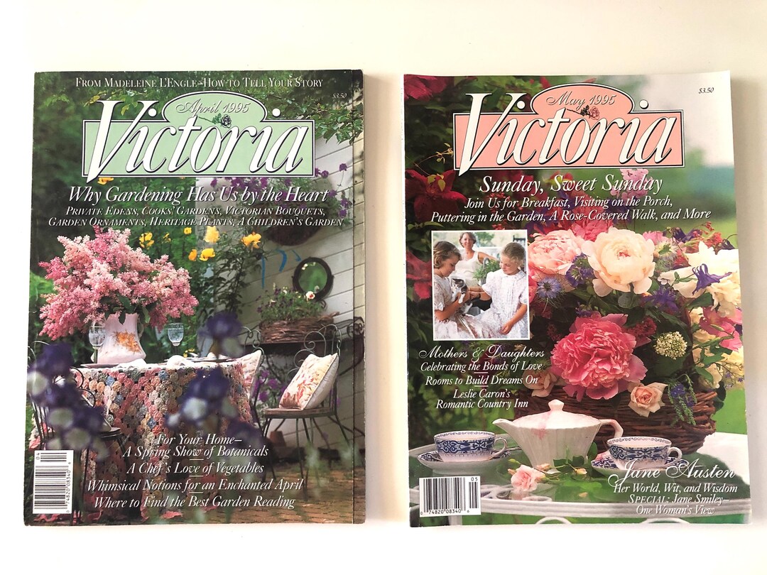 Vintage Victoria Magazines April/may 1995 - Etsy