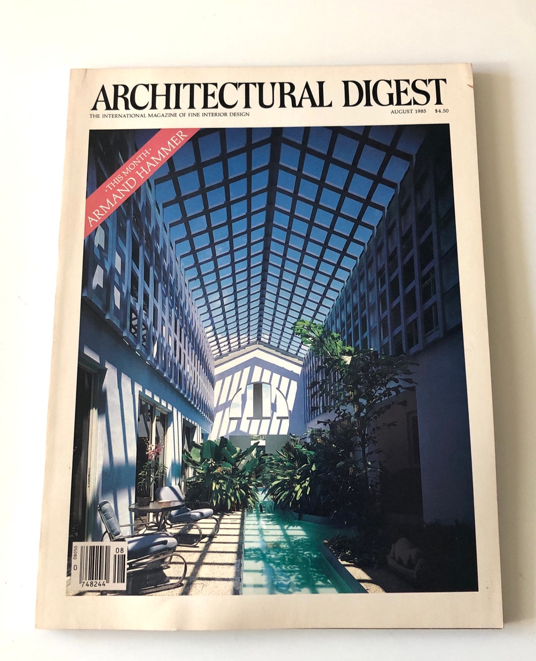 Vintage ARCHITECTURAL DIGEST 1985 Magazine August - Etsy