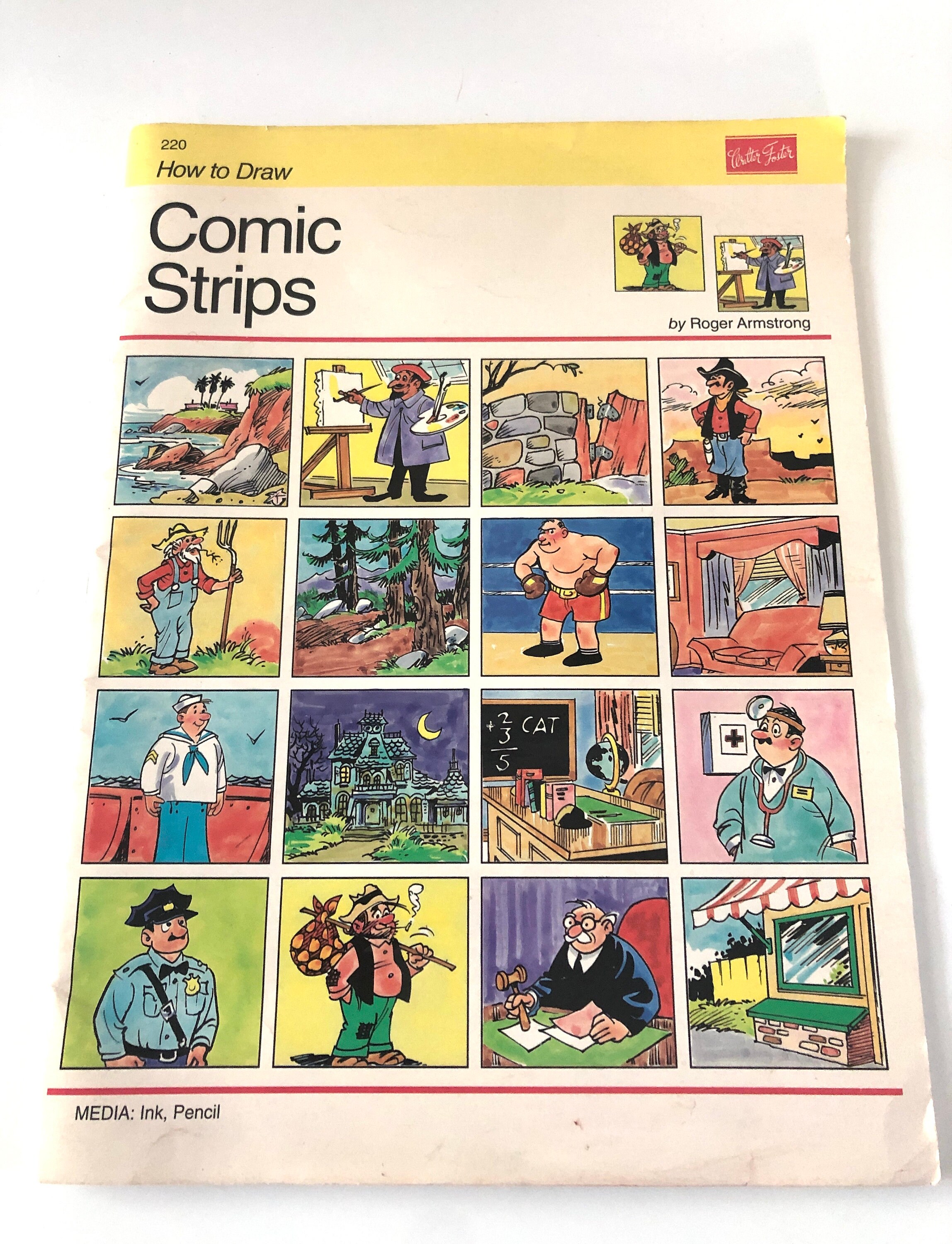 Comic Strips How to Draw Walter Foster Vintage Paperback Instructions ...