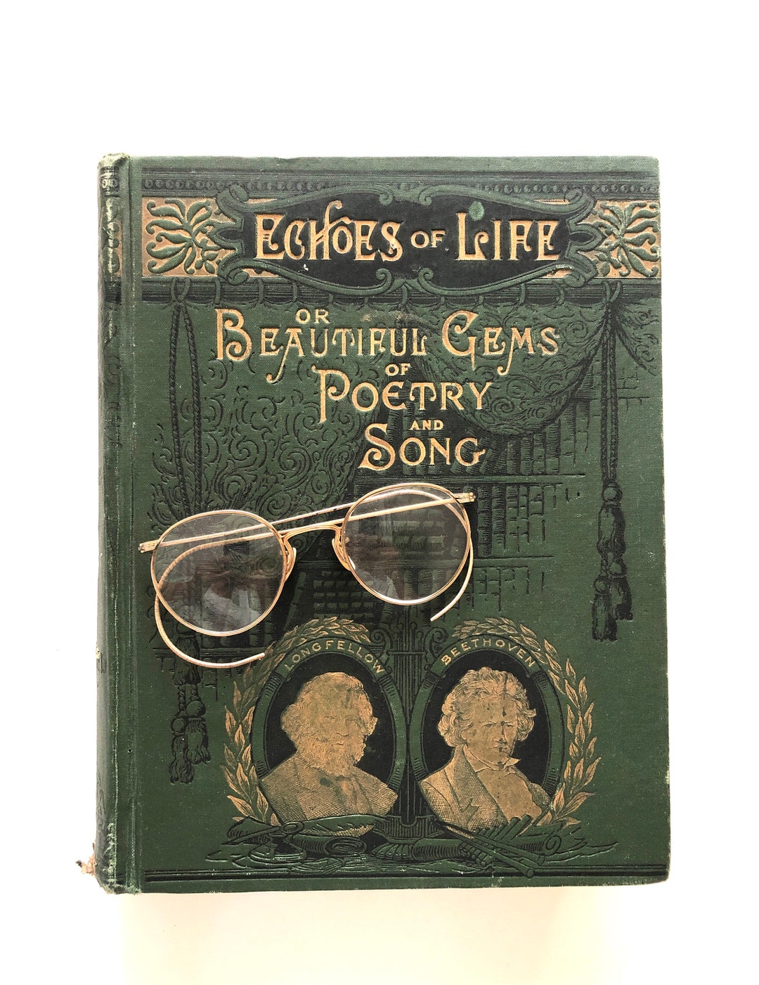 RARE 1890 Echoes of Life Beautiful Gems of Poetry and Songs Antiquarian ...
