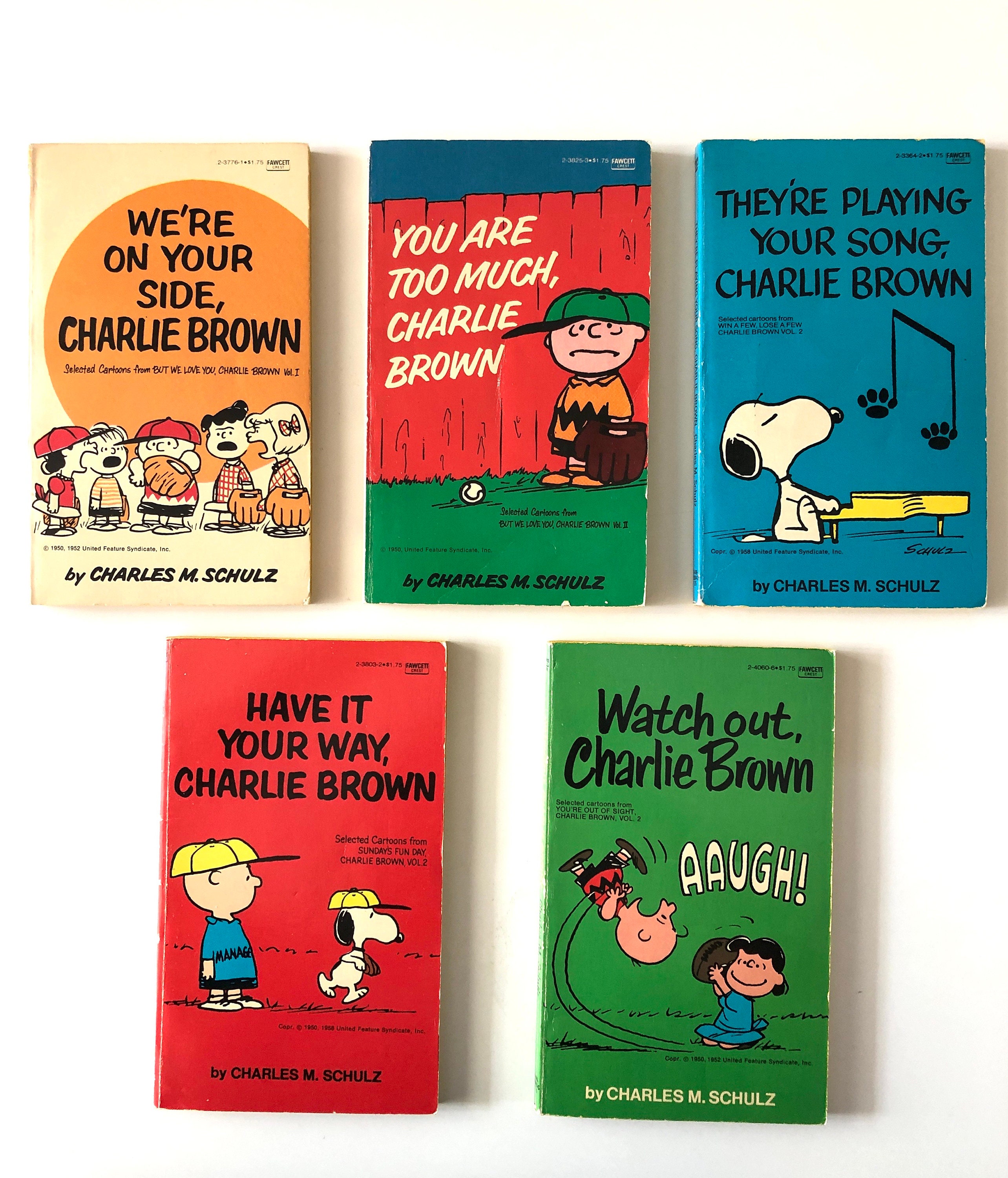 Vintage Charlie Brown Set of Comic Books Charles Schulz - Etsy