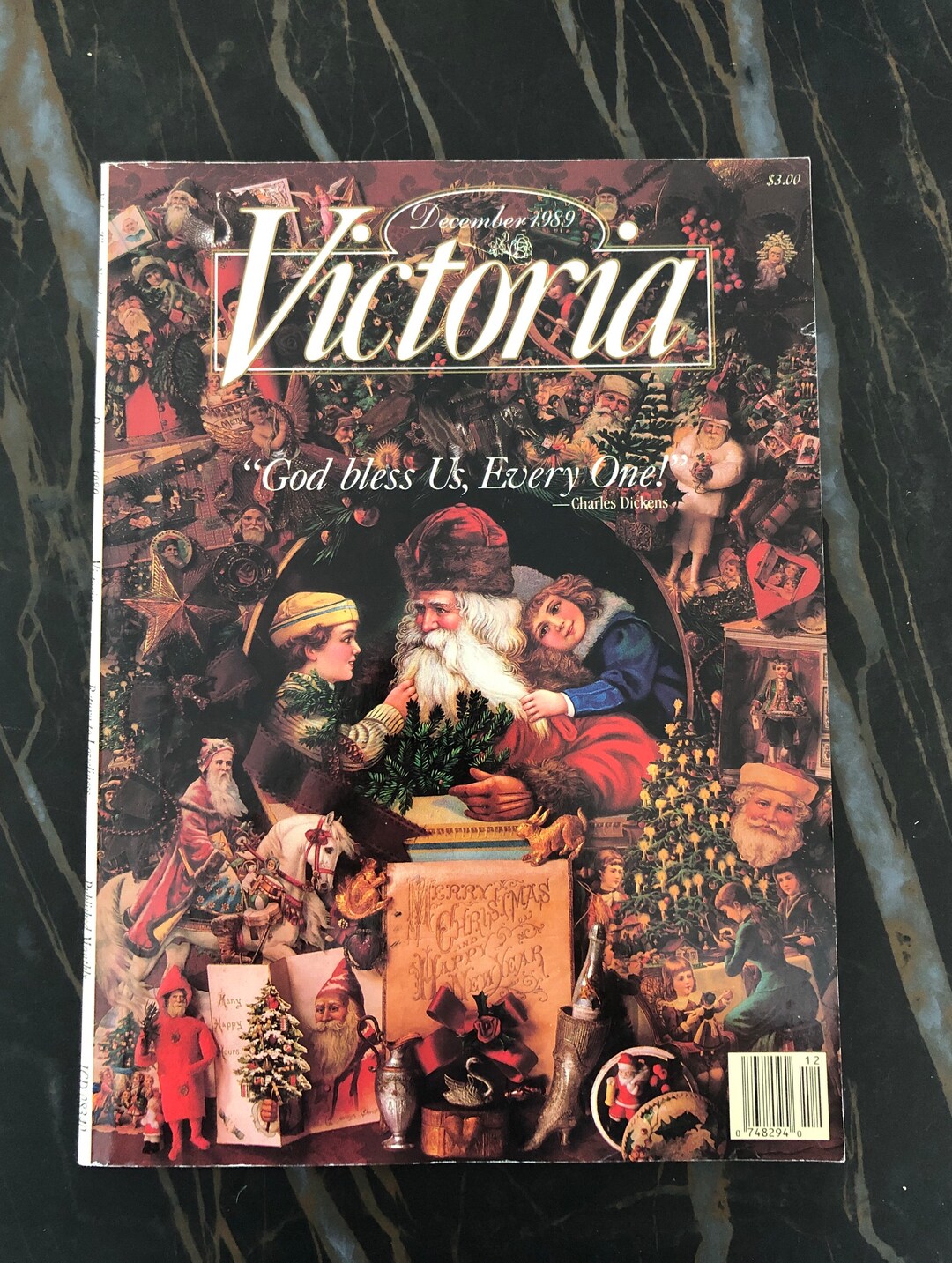 SALE Vintage Christmas VICTORIA Magazine December 1989 Rare - Etsy