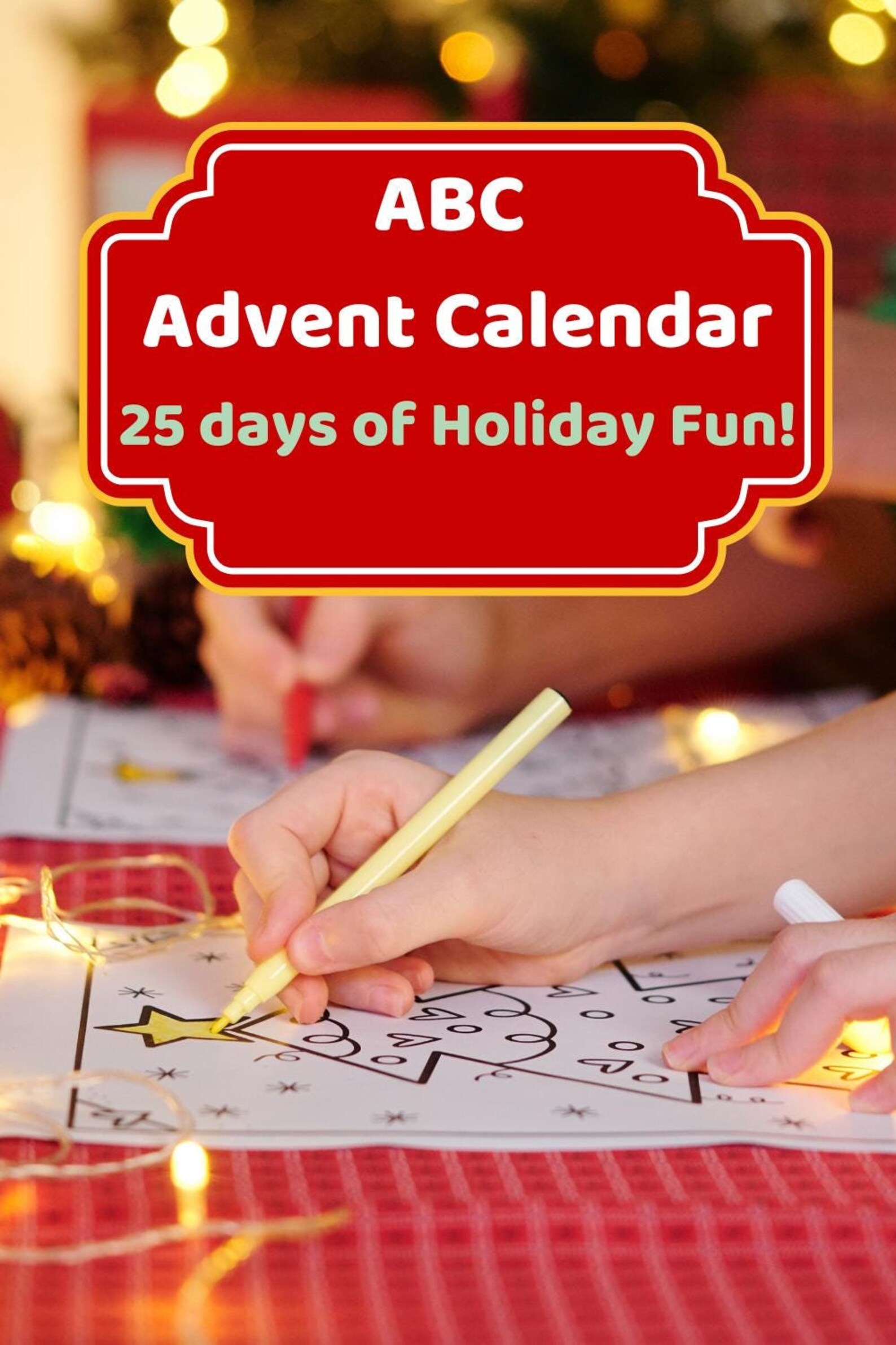 ABC Advent Calendar Companion for Kids – Printable - Etsy