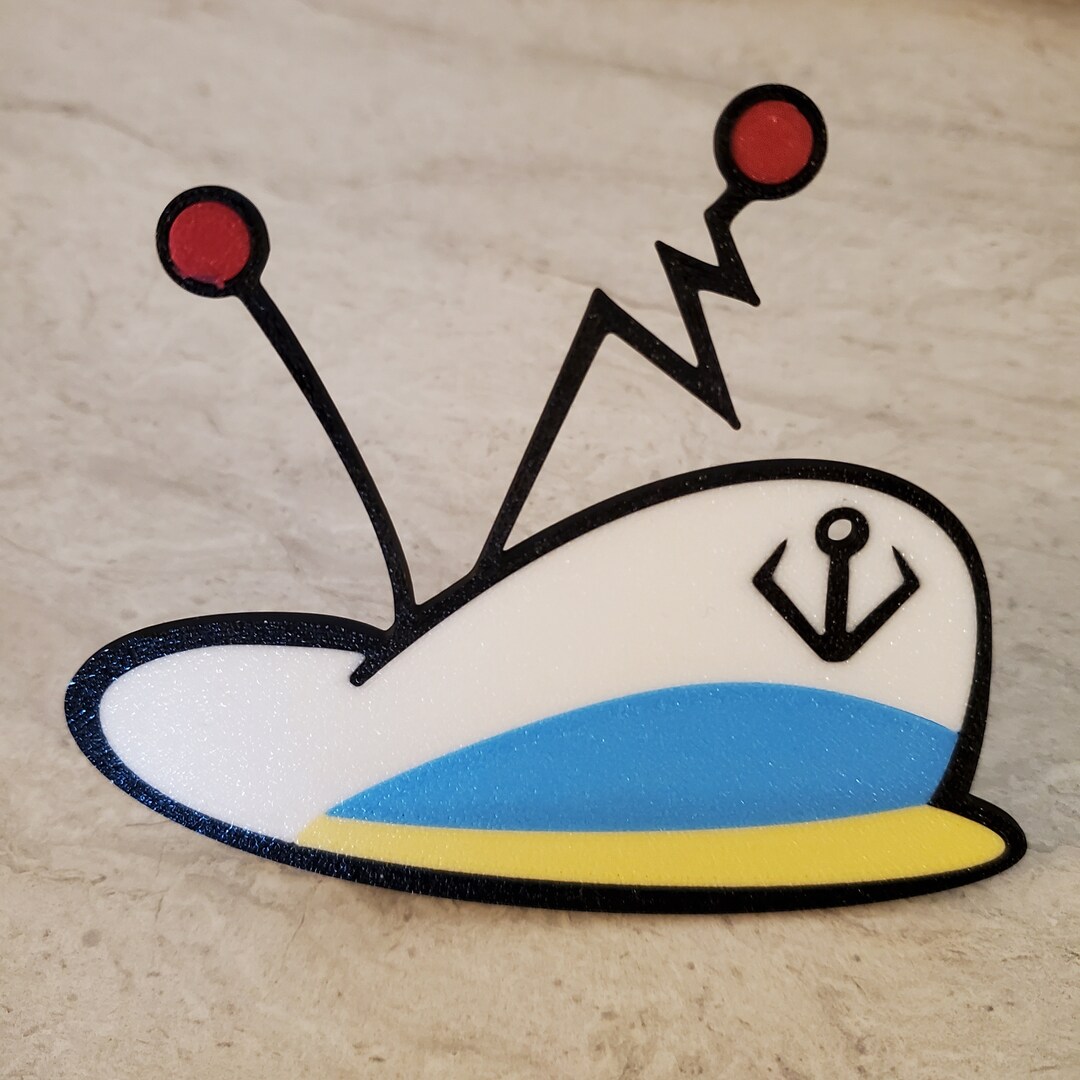 Vox Captain Screen Hat/screen Decoration Hazbin Hotel - Etsy