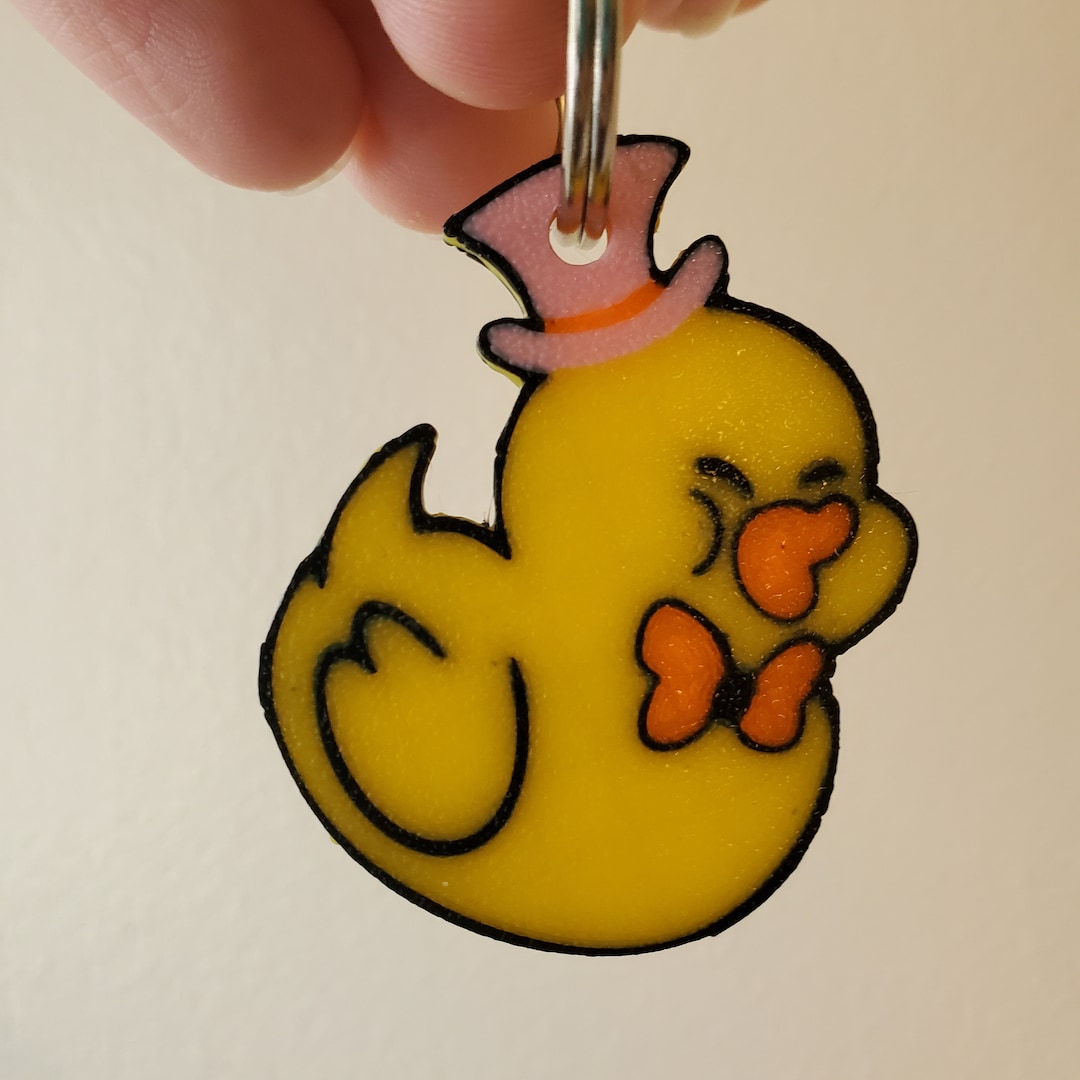 Lucifer Rubber Duck Keychain Hazbin Hotel - Etsy