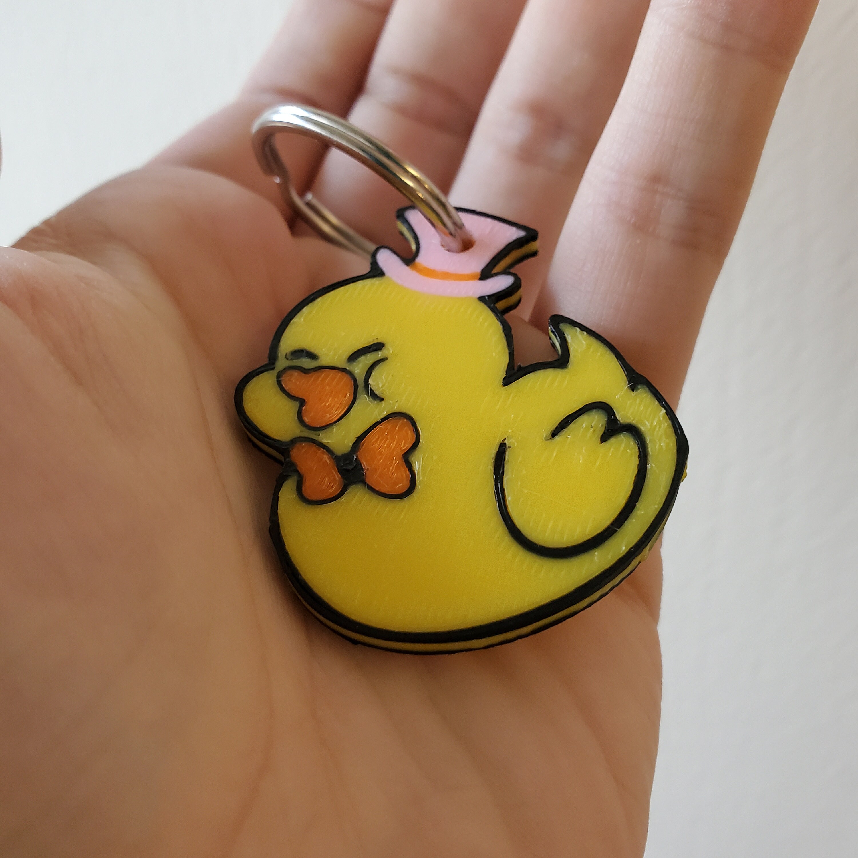 Lucifer Rubber Duck Keychain Hazbin Hotel - Etsy