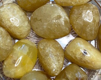 Yellow Jade Tumbled - Etsy