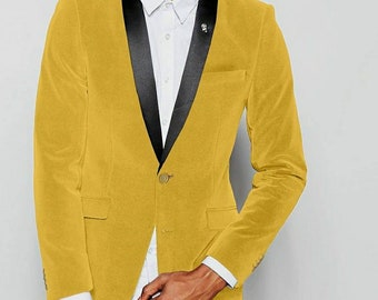 Yellow Tuxedo Jacket - Etsy