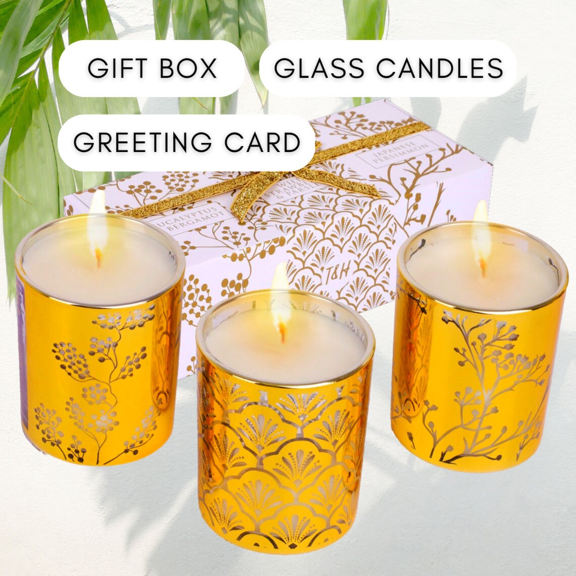 Relaxing Scented Candle Gift Set Strawberry Parsley, Persimmon ...