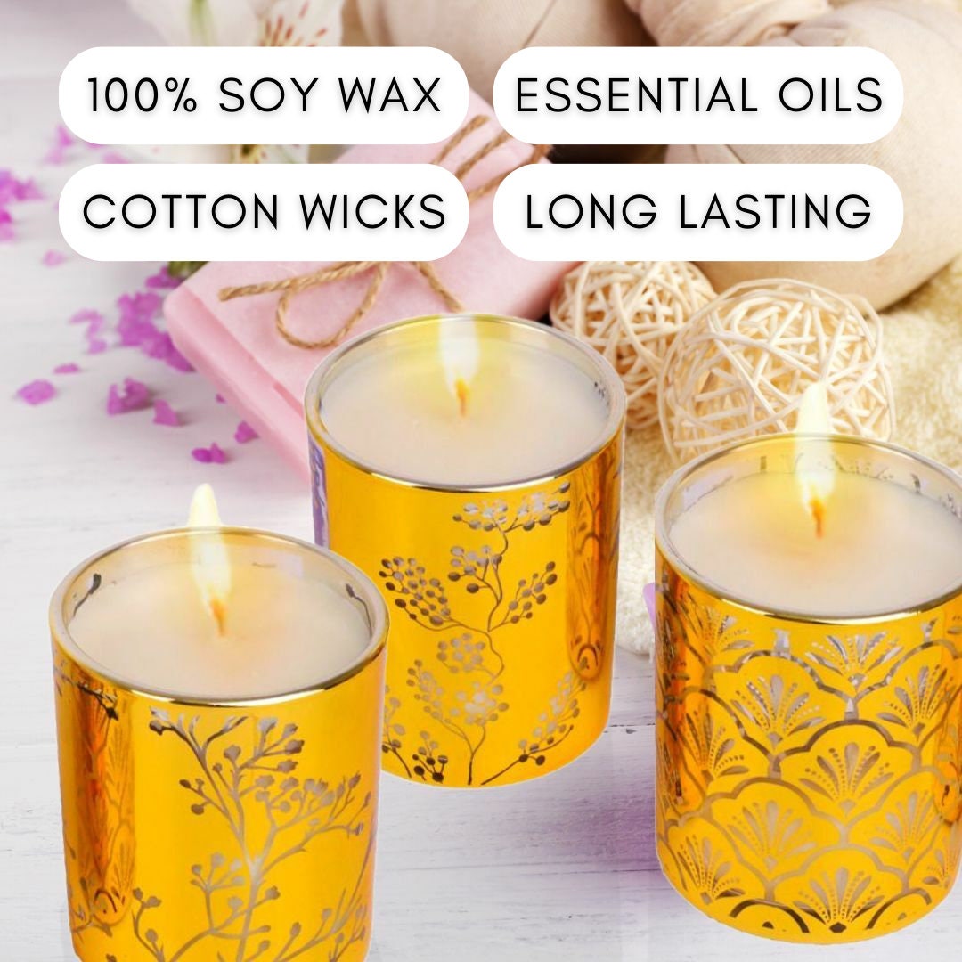 Relaxing Scented Candle Gift Set Strawberry Parsley, Persimmon ...