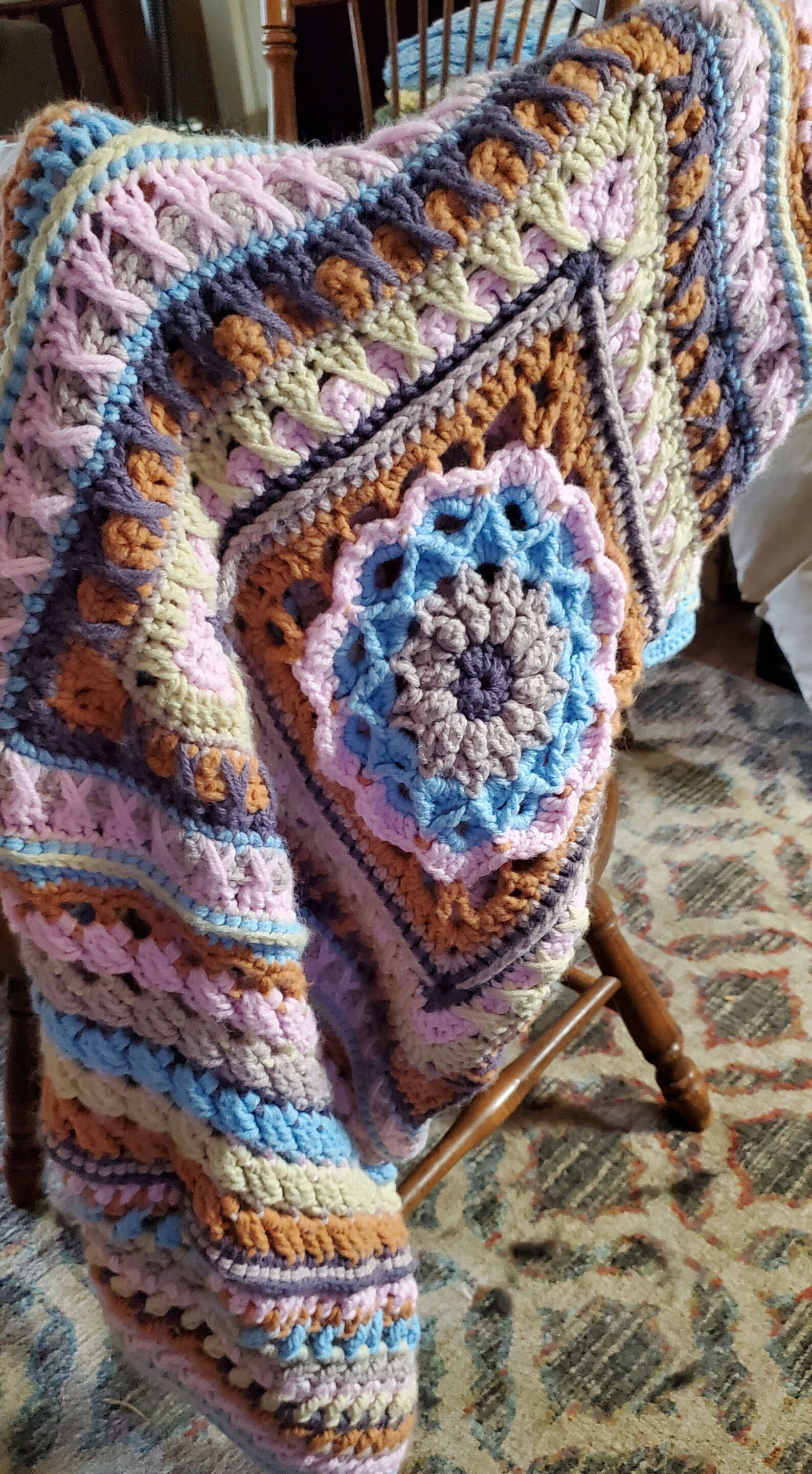 Mandala Crochet Throw - Etsy