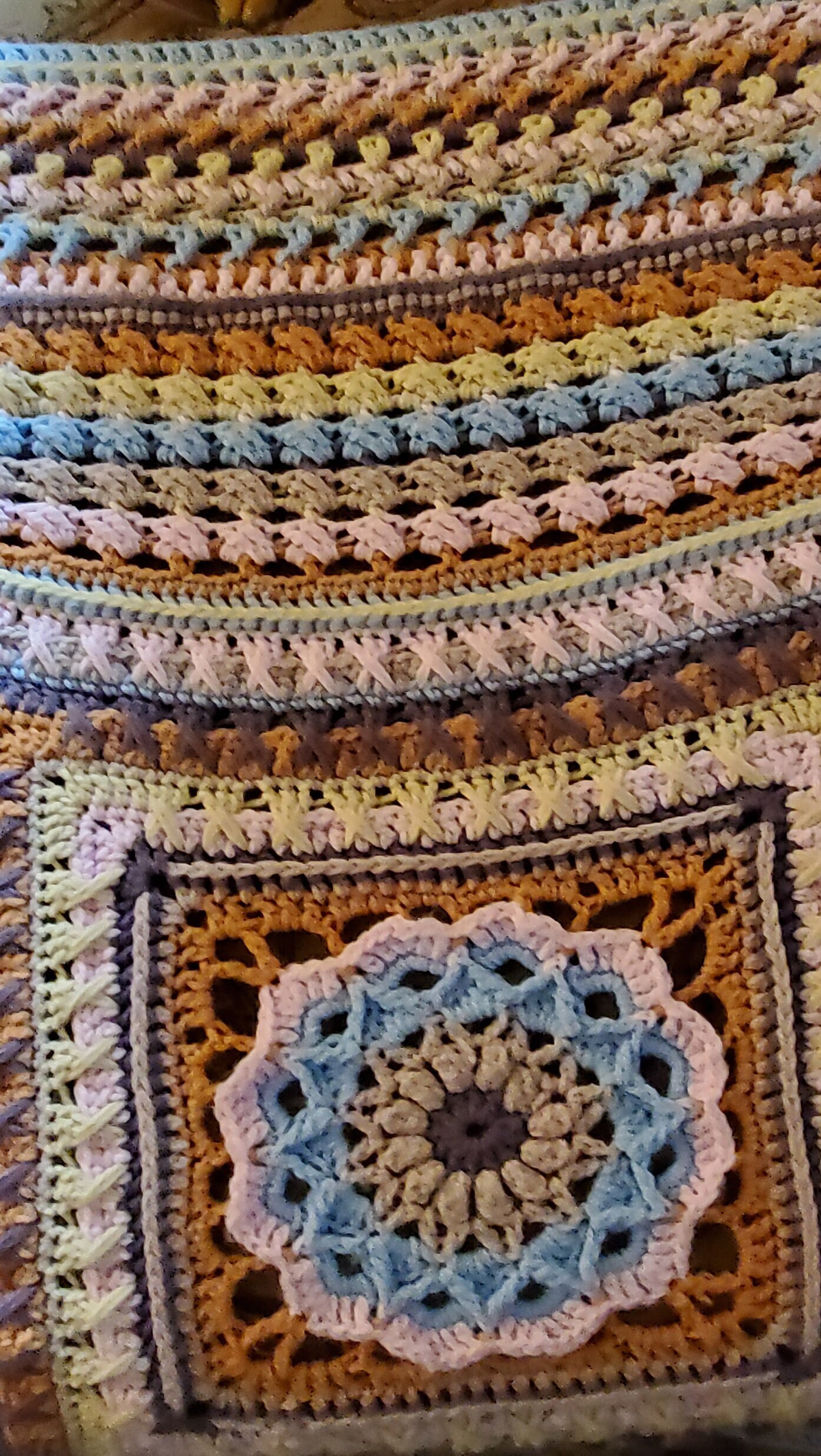 Mandala Crochet Throw - Etsy