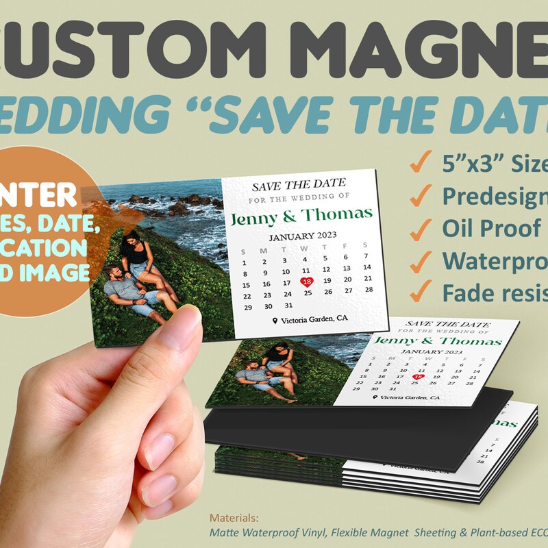 Save the Date Magnet - Etsy