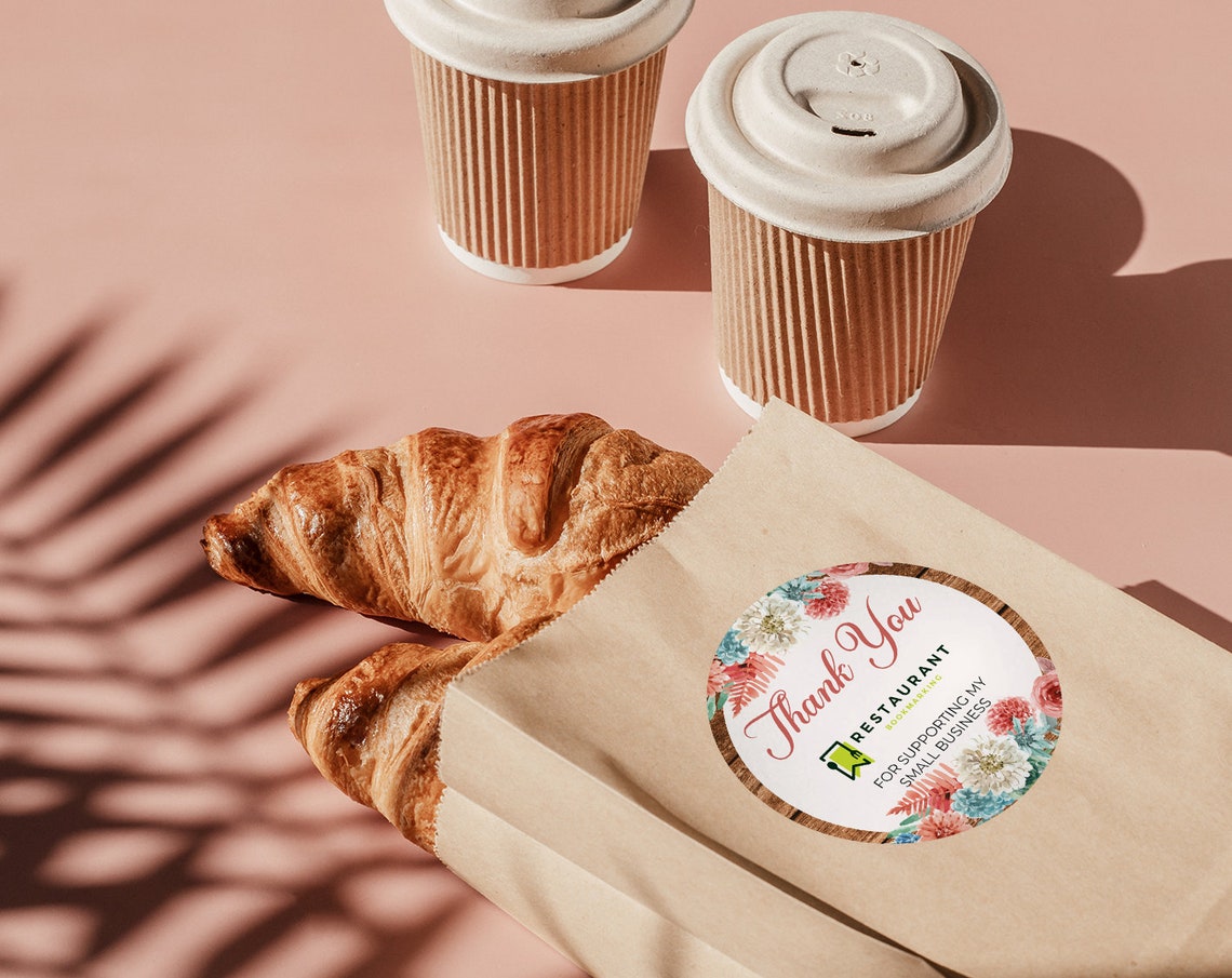 Custom Logo Sticker Thank You Sticker for Small Business - Etsy