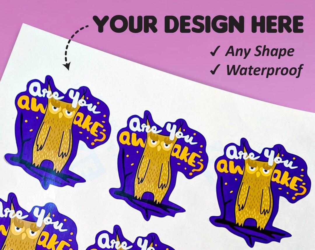Custom Printed Stickers, Labels & Decals on Sheets. Any Size. Any Shape ...